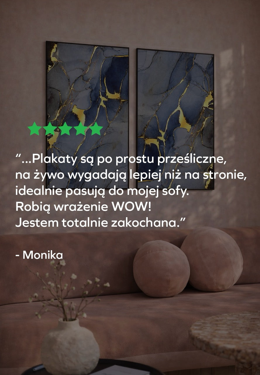 Błękitna Woda Złoty Plakat - ZlotePlakaty.pl – ZłotePlakaty